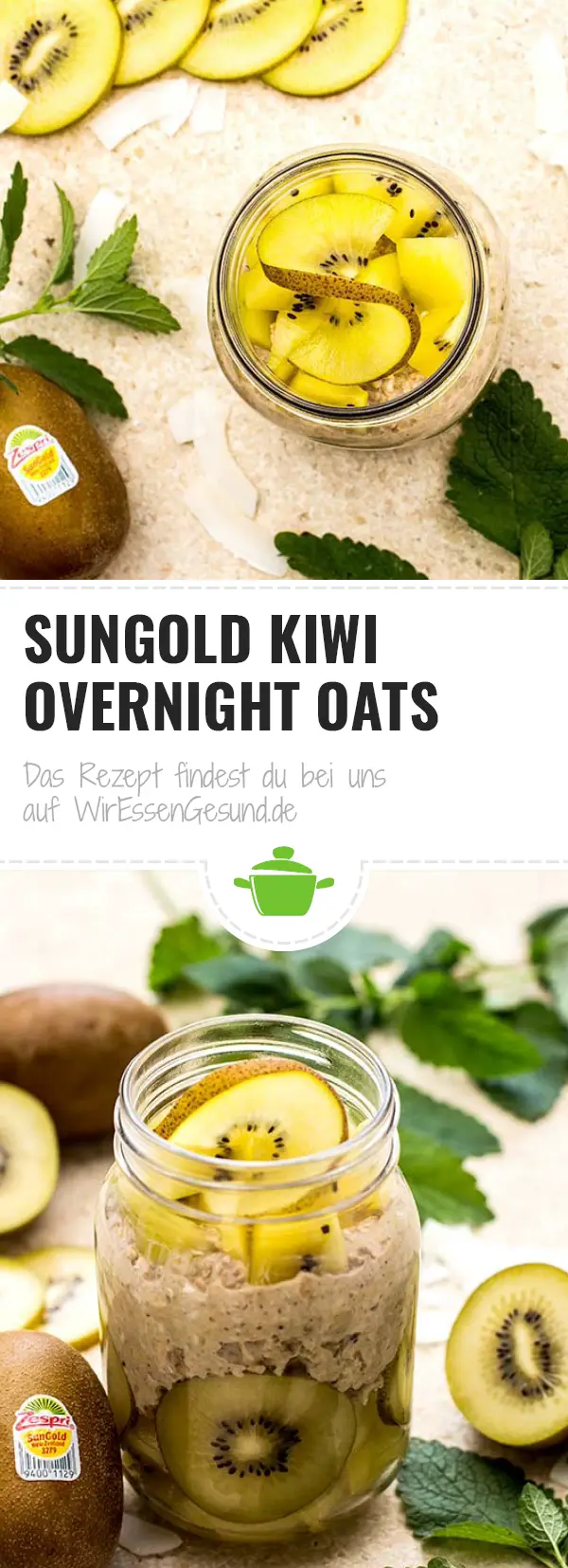 SunGold Kiwi Overnight Oats - WirEssenGesund
