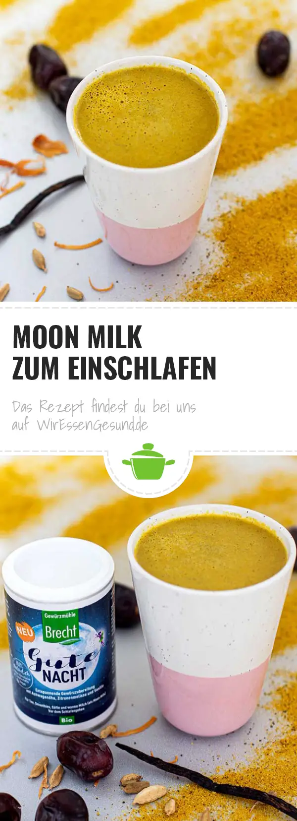 Moon Milk zum Einschlafen - WirEssenGesund