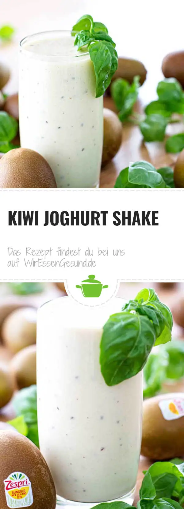 Kiwi Joghurt Shake - WirEssenGesund